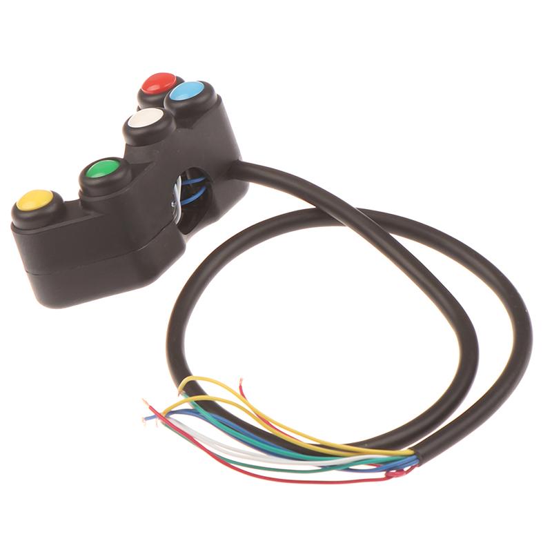 Buy Universal 5 Button Array Motorcycle Switches Race Bikes 22Mm ...