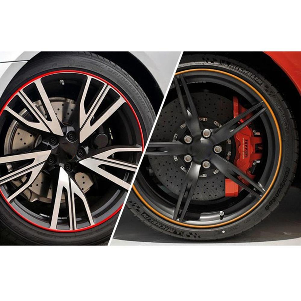 Buy 8M Car Wheel Hub Tire Protection Sticker FOR Seat Leon Ford Festa ...