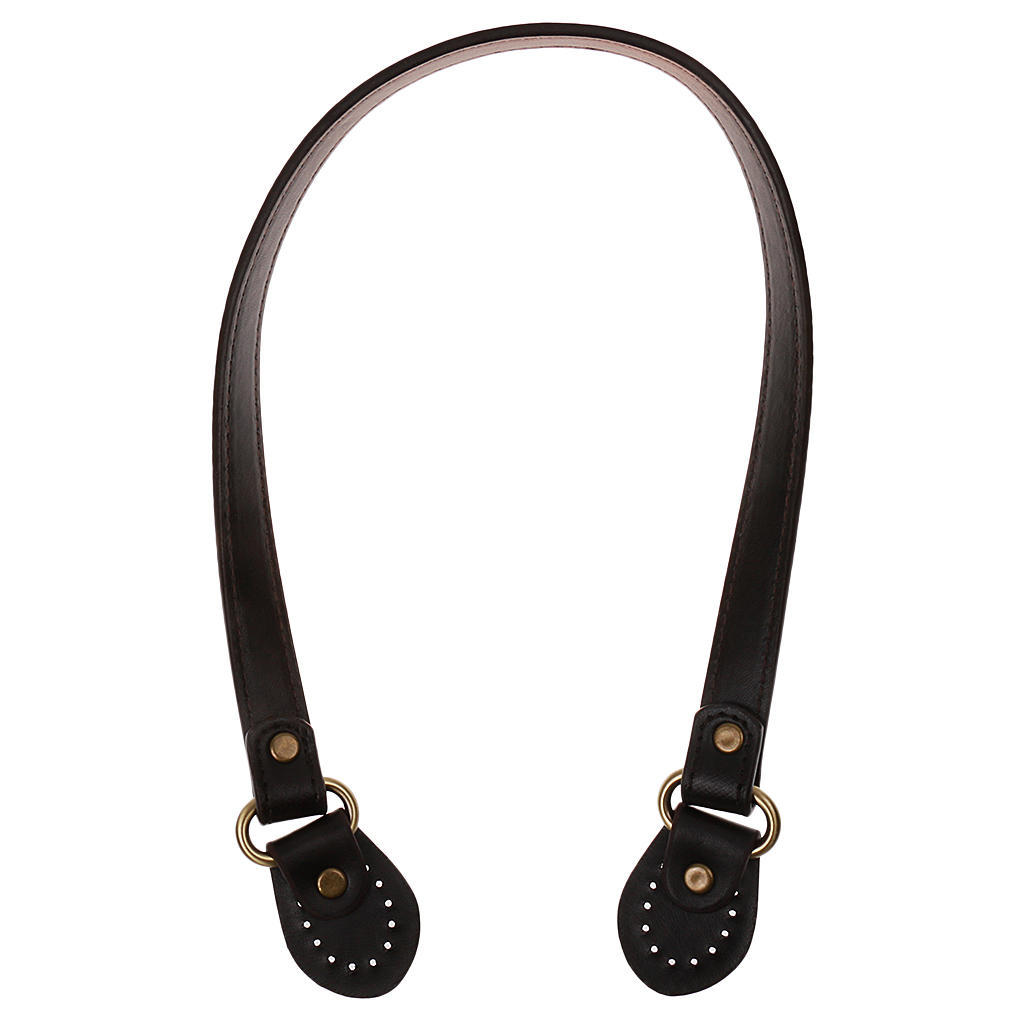 Buy Replacement PU Leather Handle DIY Strap Strip Purse Bag Band Brown ...