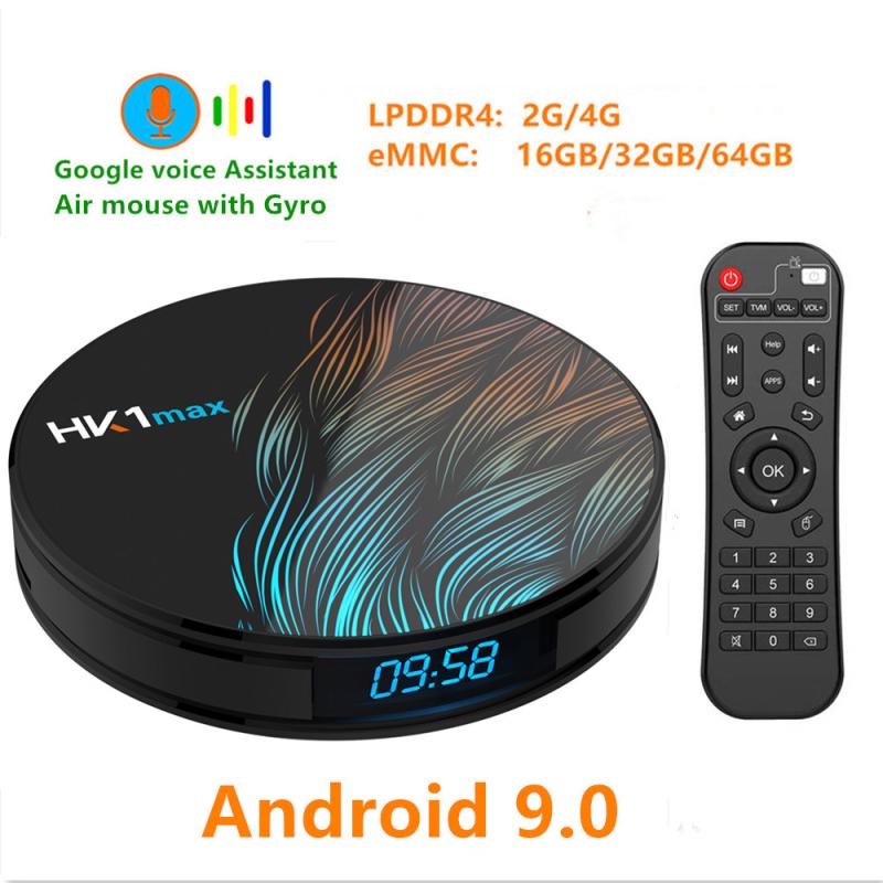 Buy HK1 MAX Android 9.0 TV Box 2G+16G RK3328 Quad Core 2.4G/5G WiFi Set ...