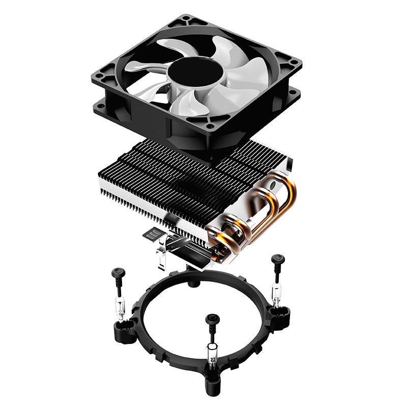 Buy 4 Copper Tubes Fans CPU Cooler LED CPU Cooling Fan PWM Silent CPU ...