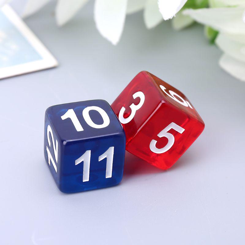 Buy New 2pcs Six Sided Polyhedral Dice Beads Numbers Square Edged for ...