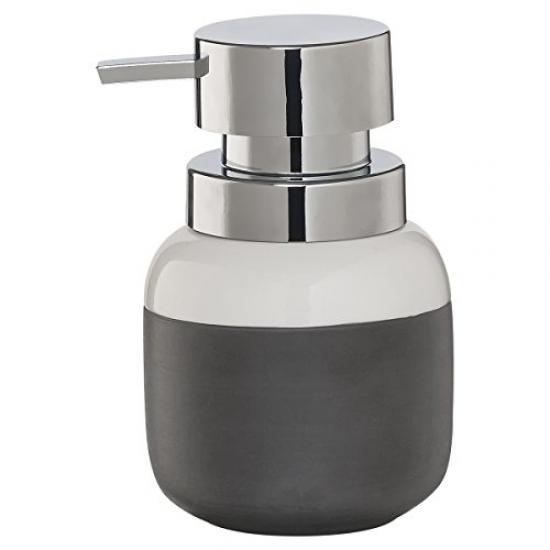 Buy Sealskin soap dispenser sphere soap dispenser, porcelain, dark gray ...