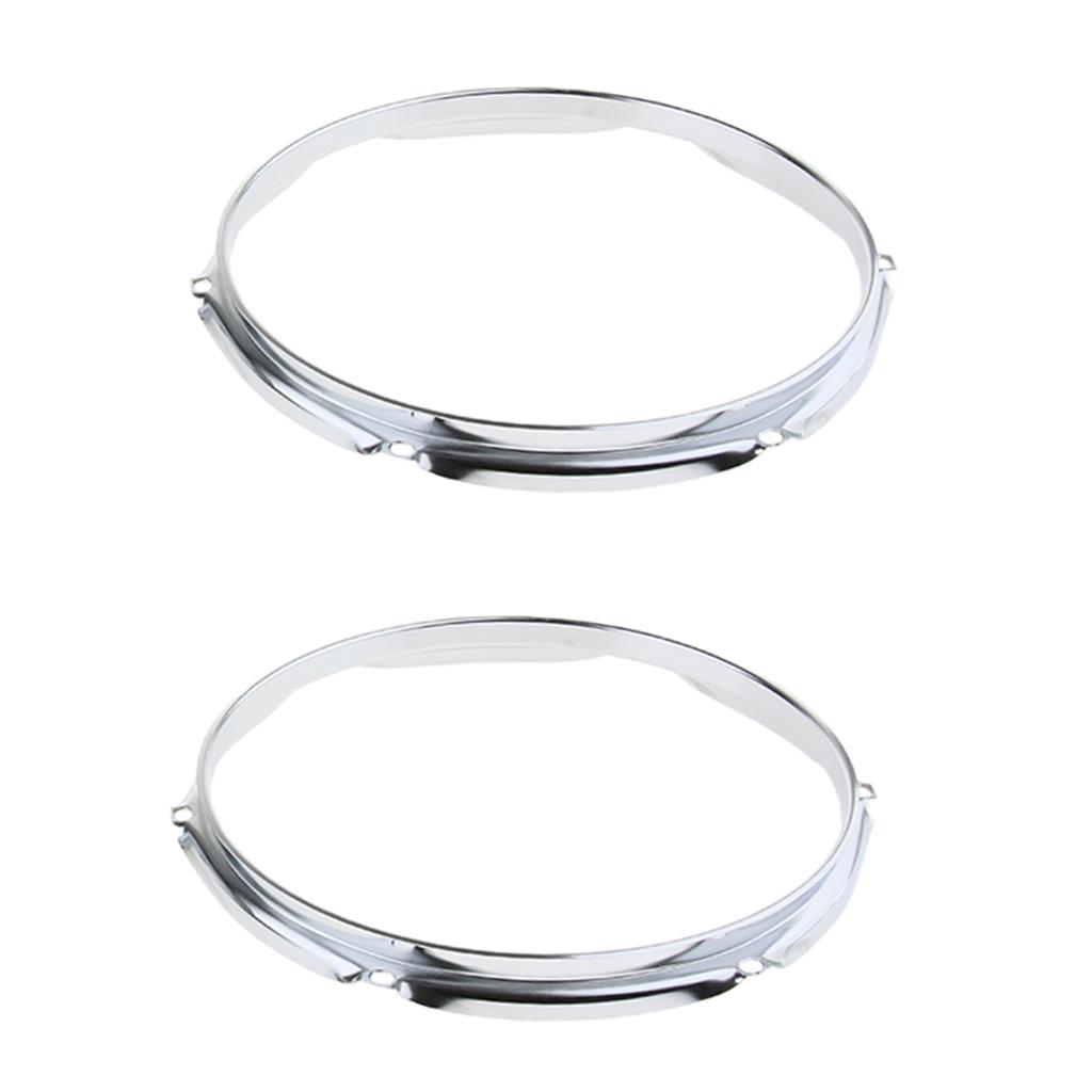 Buy 2 Pieces Metal Tom Drum Set Hoop Ring Rim Die Cast Hoops 10inch 6 ...