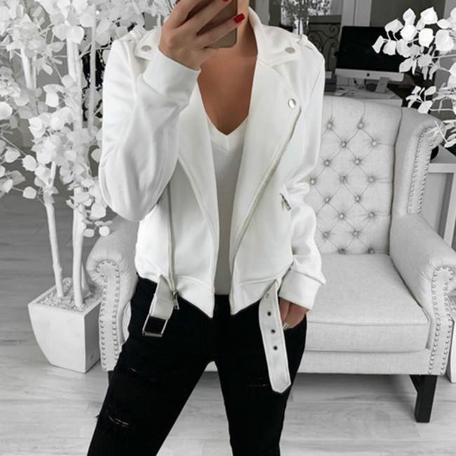 Buy Women Fashion Tops Coats Long Sleeve Zipper Jacket Outwear Short ...