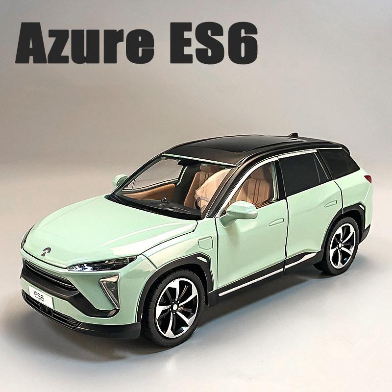 1:24 NIO ES6 Alloy New Energy Car Model Diecasts Simulation Collection Metal Toy Electric Sound ...
