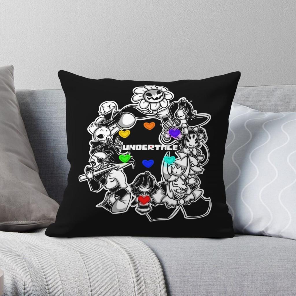 Satın alın Undertale Square Pillowcase Polyester Linen Velvet Zip Decor ...