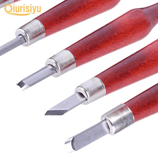 Buy 6Pcs Ergonomic Handle High Toughness Alloy Steel Carving Chisels at ...
