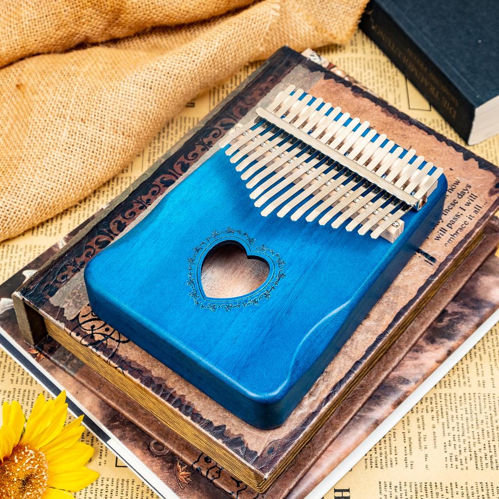 Buy 17 Keys Kalimba Thumb Piano High Quality Wood Mahogany Mbira Body ...