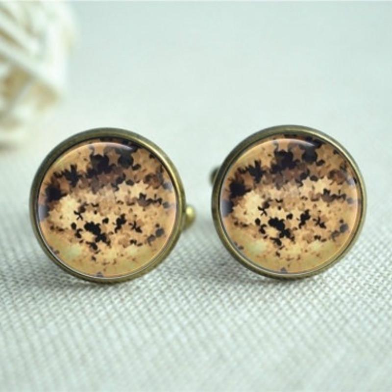 Retro Stars Cuff Links ,Steampunk Nebula Space Galaxy Cufflinks Tie Bar ...