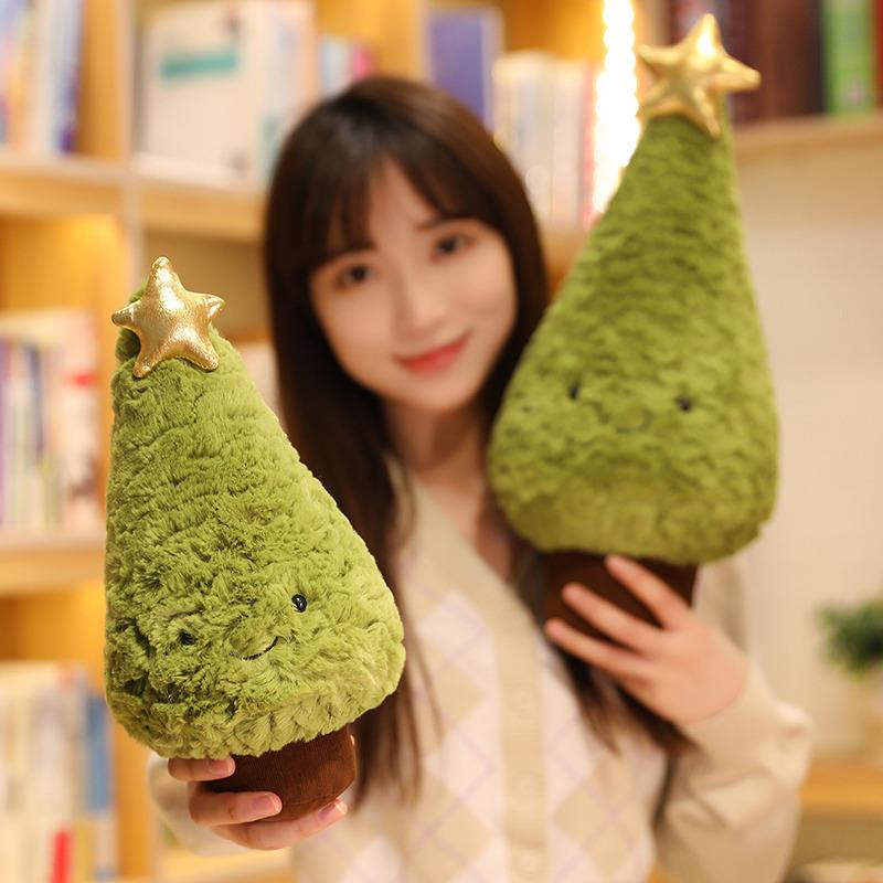 Satın alın Creative Christmas Tree Plush Pillow Stuffed Xmas Tree Shape ...