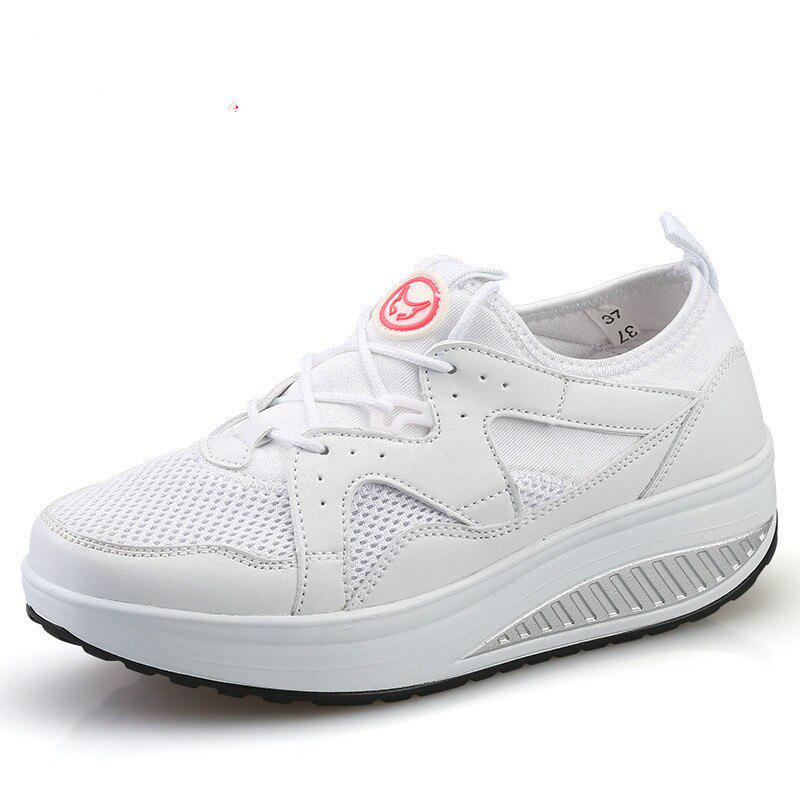 Buy Women Wedge Shoes Women White Sneakers Platform Summer at ...
