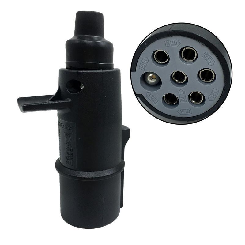 7 Pin 24 Volt Plugs Trucks Cables Connectors EU Standard Cars Trailers ...