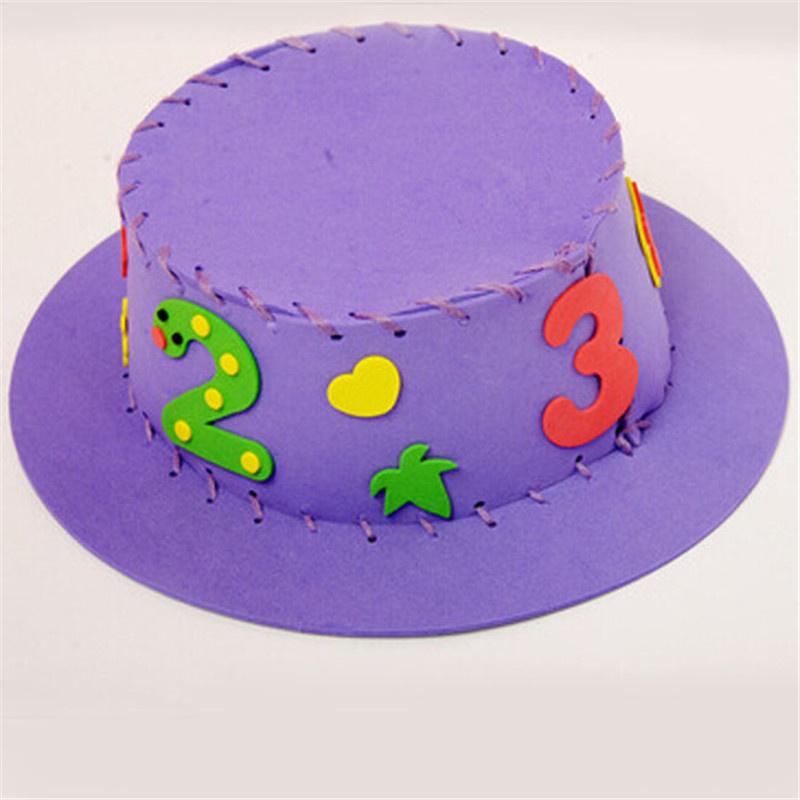 Buy DIY Fashion Handmade Hat Multicolored Knitted Cap Kit Kids Craft ...