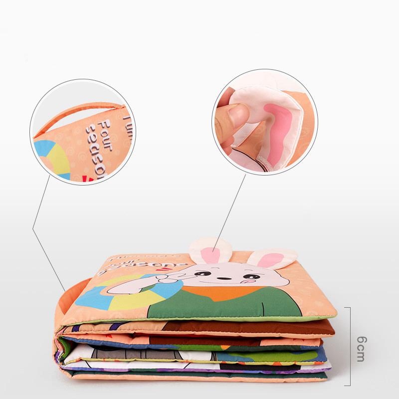 Buy Four Seasons Changing Children's Cloth Book Baby Stereo Early ...
