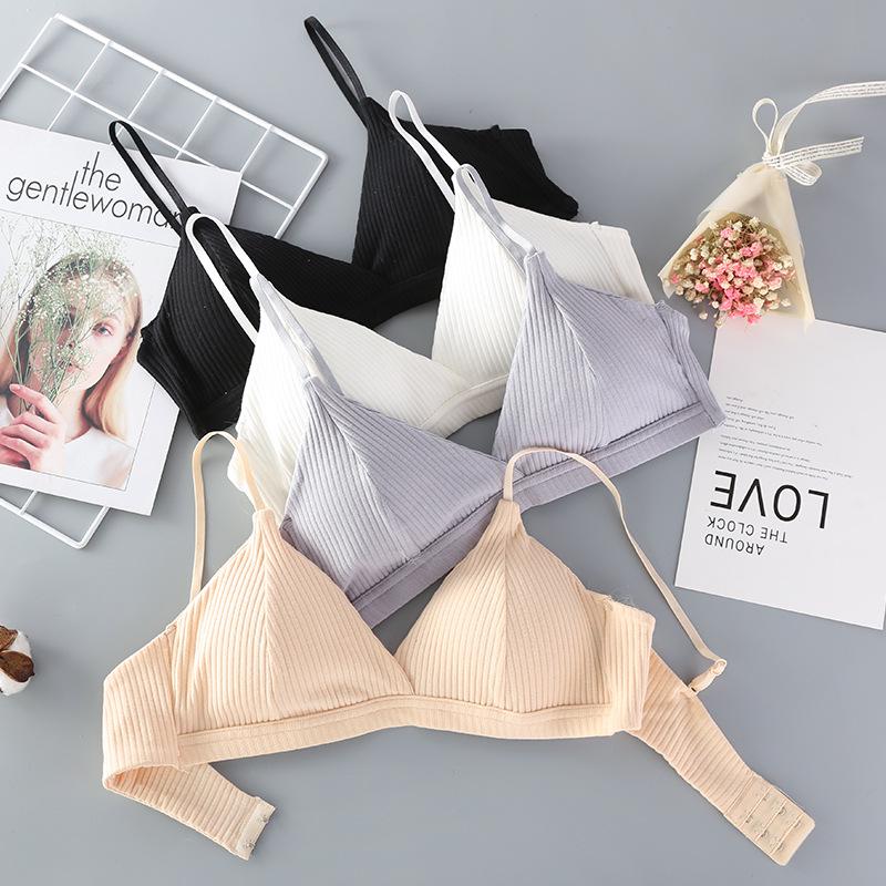 Buy Women Summer Casual Cotton Crop Tops Bras Camisole Bralette Top at ...