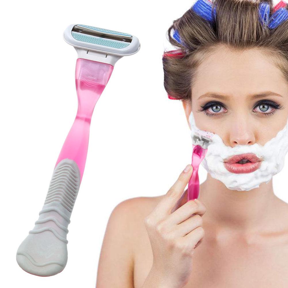 Buy 5pcs/set Beauty Safety 4-Blade Women Handle Razor Female Shaving ...