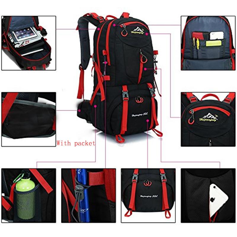 Buy 40/50/60L Large Capacity Hiking Backpack Men Mountain Waterproof ...