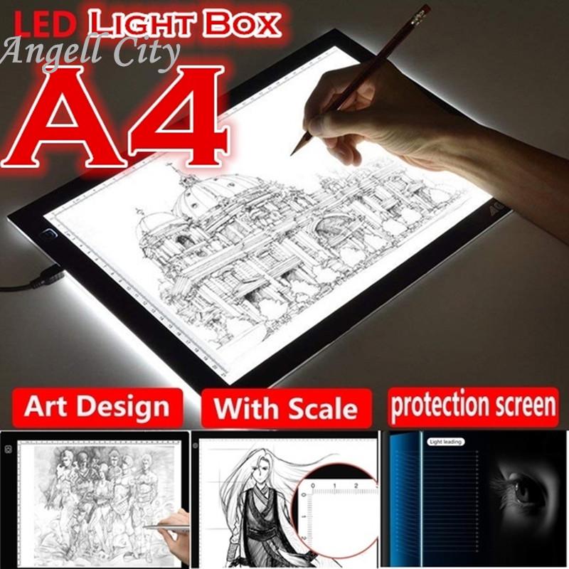 Buy 2019 NEW FASHION A4 Ultra-thin Portable Adjustable Light Intensity ...