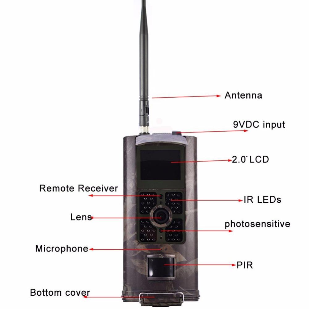 Cellular Hunting Camera 2G GSM Trail Camera Mobile 16MP Night Vision ...