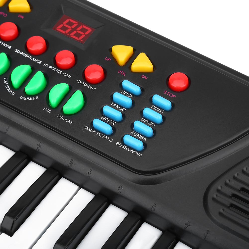 37 Keys Electronic Keyboard Musical Instruments Toy Lightweight Plastic ...