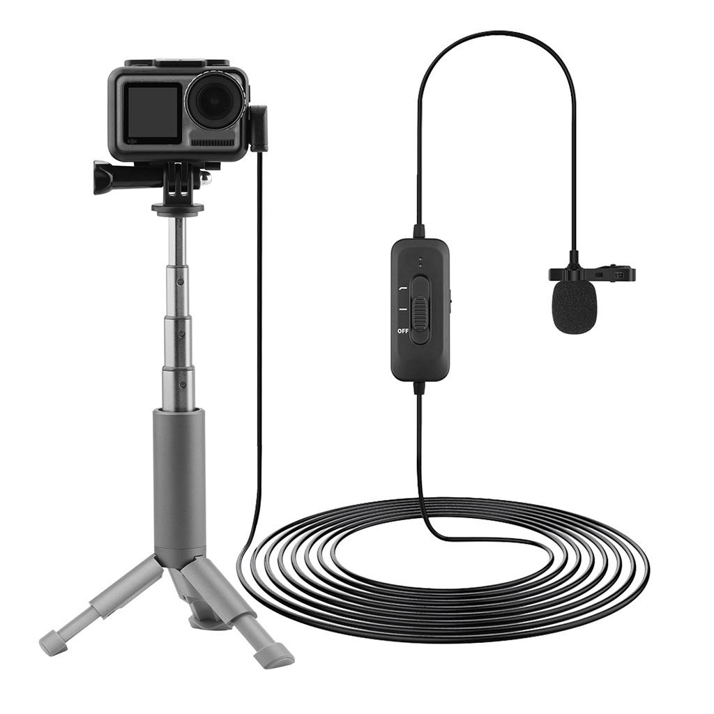 3.5mm Audio Video Record Lapel Microphone for DSLR Camera Camcorder ...