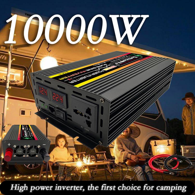 Buy Pure Sine Wave Inverter DC 12v/24v To AC 110V/220V 10000W Power ...