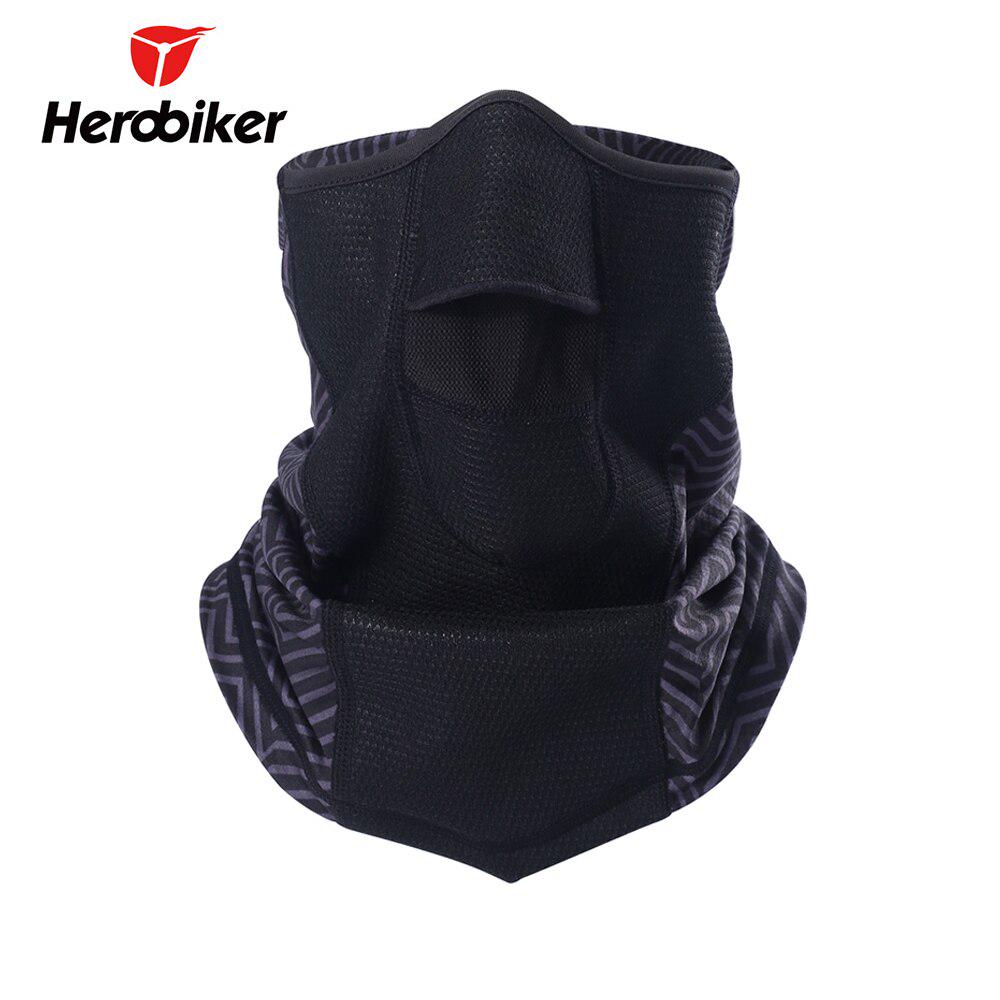 Buy HEROBIKER Unisex Motorcycle Face Mask Windproof Black Motorcycle ...
