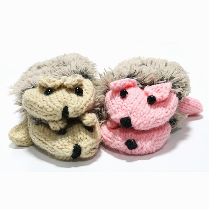 Buy Fashion Women Knit Hedgehog Mittens Winter Gloves Warm Personality ...
