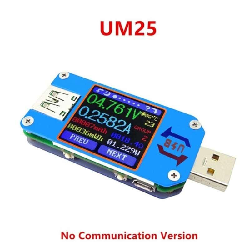 Buy USB 2.0 Type-C LCD Voltmeter Ammeter Voltage Current Meter Battery ...