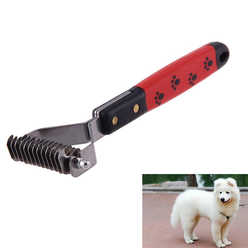 Buy New Large Dog Cat Deshedding Fur Brush Hair Rake Grooming Pet Comb ...