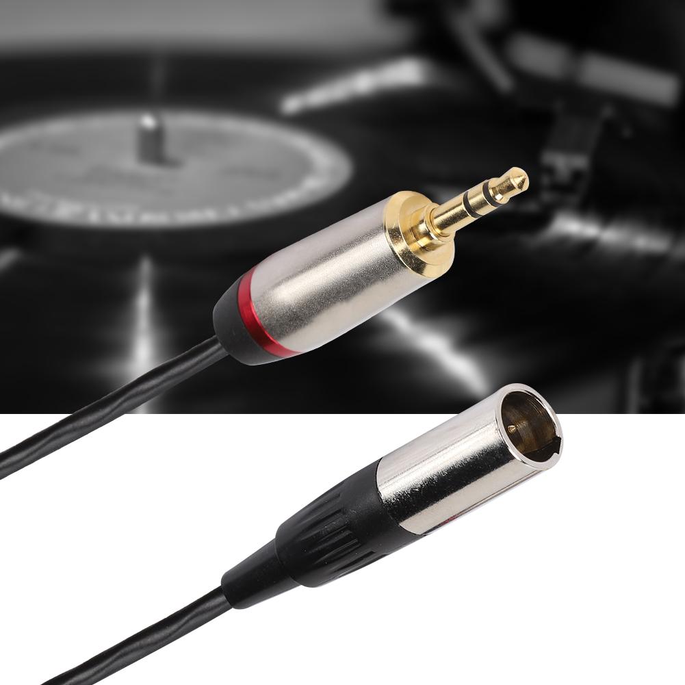 Portable Mini XLR Audio Cable, 3.5mm Male to Mini XLR Male, for SLR ...