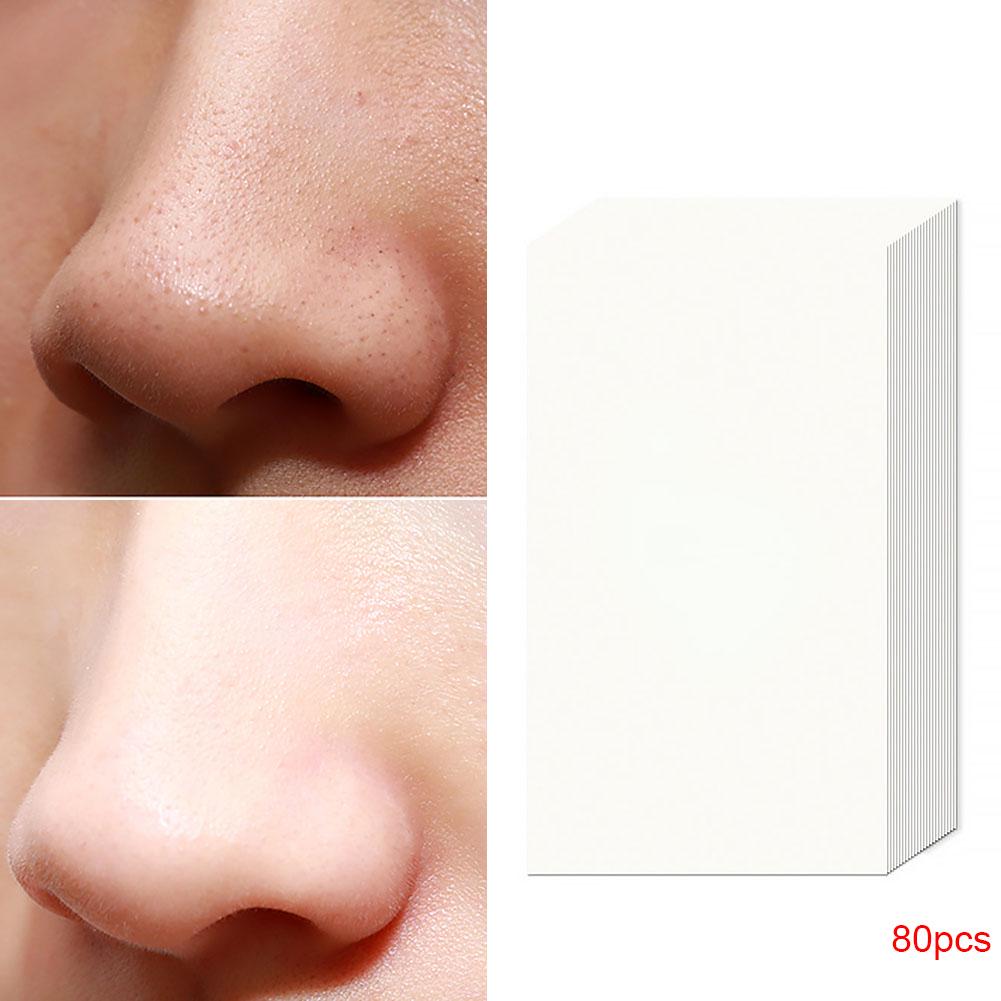 Buy Skin Care Blackhead Nose Strips Cleaner Unisex Paper 80PCS Nasal ...