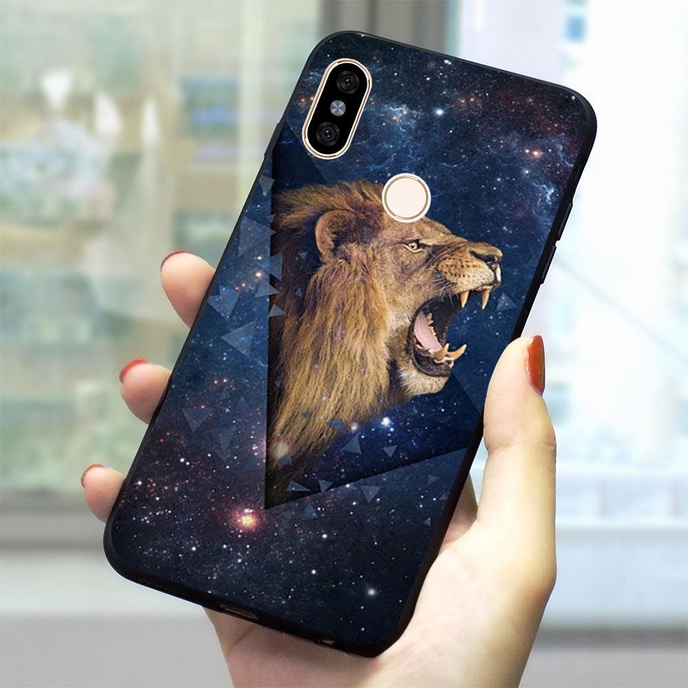 Cheap Phone Case for Xiaomi Mi 8se Cover Animal Tiger Soft Silicone TPU ...
