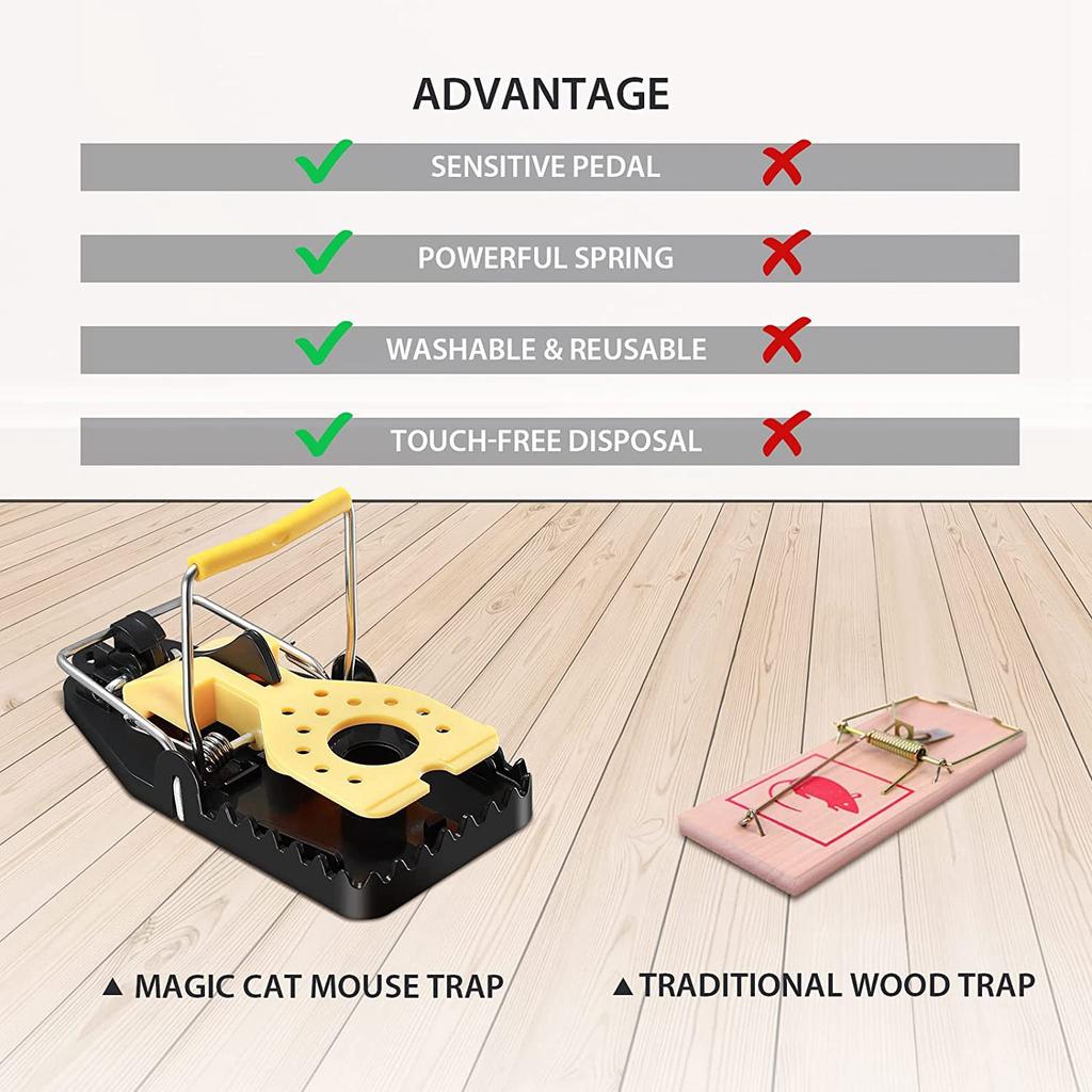 Buy CAT Mouse Trap, 12 Pack Mice Killer with Cheese-Like Shape for ...