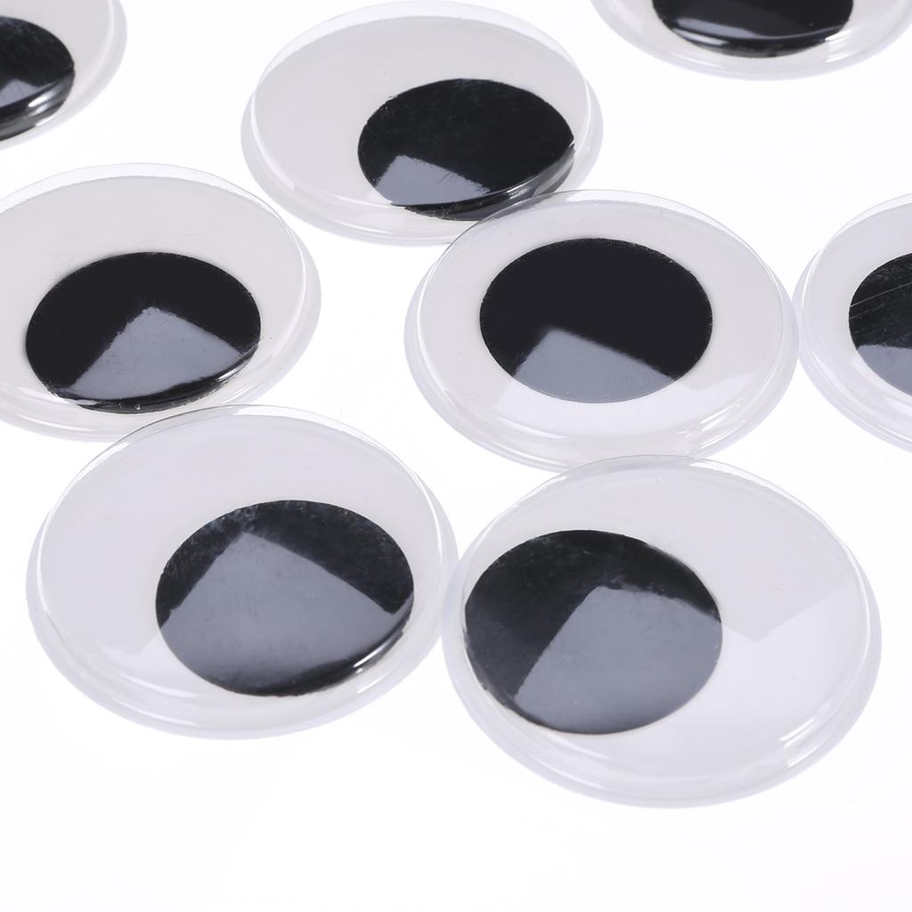 Buy Peigu 10pcs New 50mm Big Black Wiggle Giant Googly Eyes For DIY ...