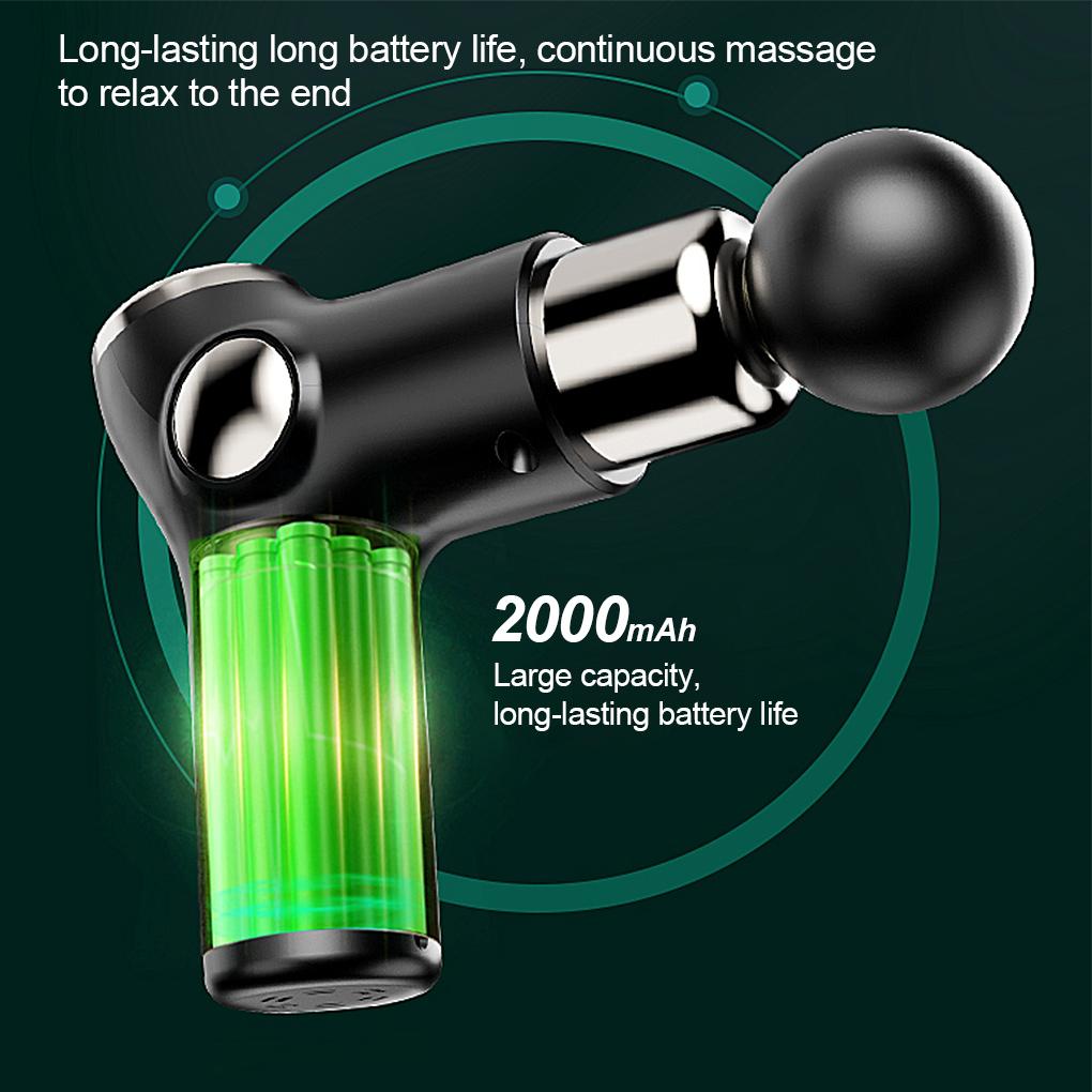 Buy 32 Speeds Mini LCD Massage Gun Deep Tissue Percussion Muscle ...