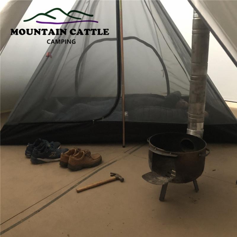 Satın alın Ultralight Pyramid Inner Tent Outdoor Rodless Camping Teepee ...