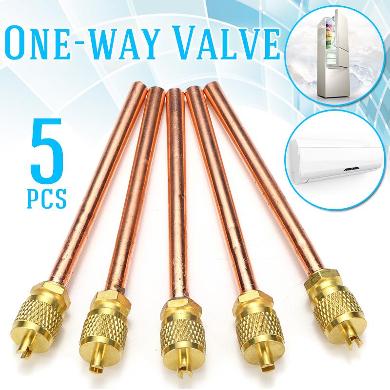 Buy 5pcs Service/Access Valve 1/4" SAE X 1/4" OD X 4" Longer Stem Core ...