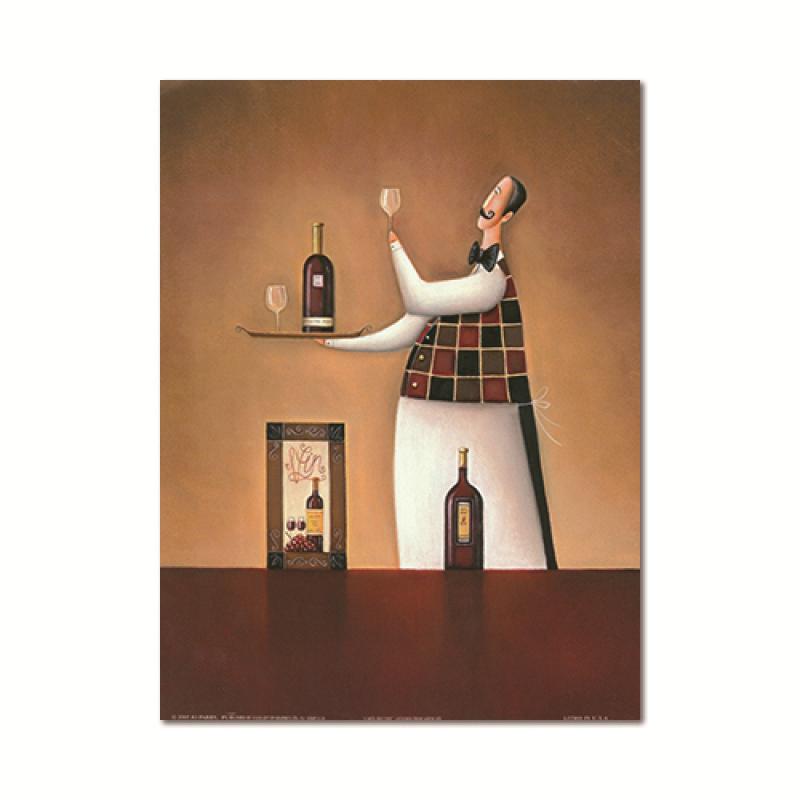 Modern Cartoon Pasta Cook Art Canvas Painting Wall Art Pictures Posters ...