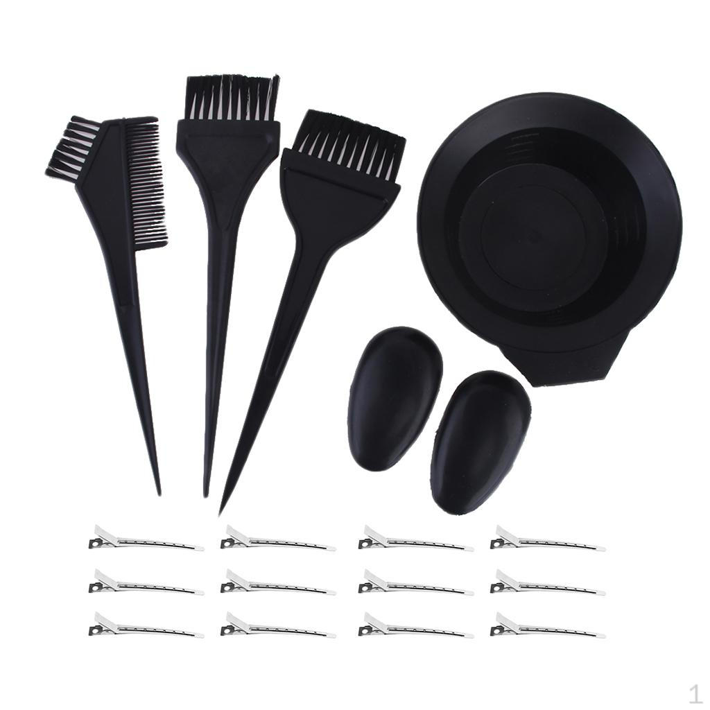 Salon Hair Color Dye Bowl Comb Brush Hair Clips Set Hairdressing Tint ...