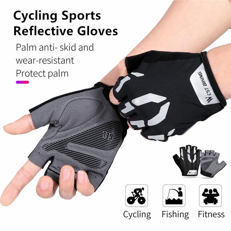💰Koop Cycling Gloves Half Finger Bicycle Gloves Anti Slip Shock ...