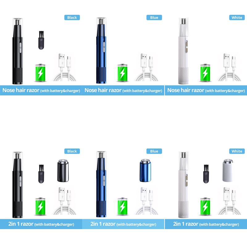 Buy Electric Nose Hair Trimmer USB Rechargeable Electric Shave Nose Ear ...