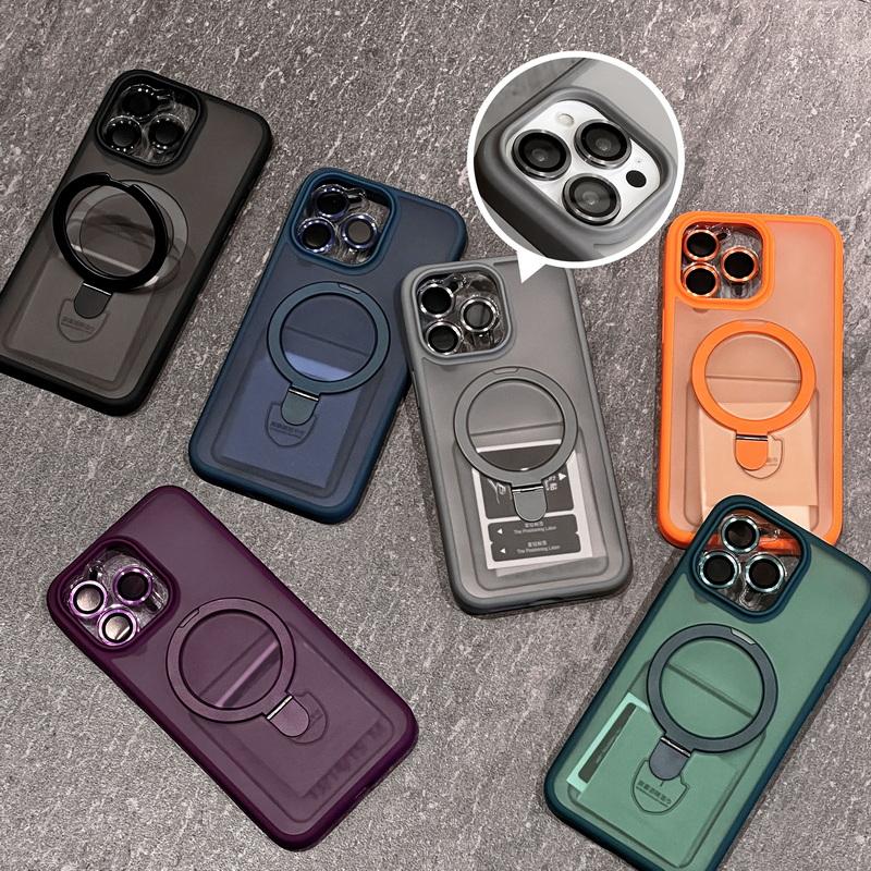 Cheap Invisible Magnetic Bracket Phone Case For iPhone 15 Pro Max 14 ...