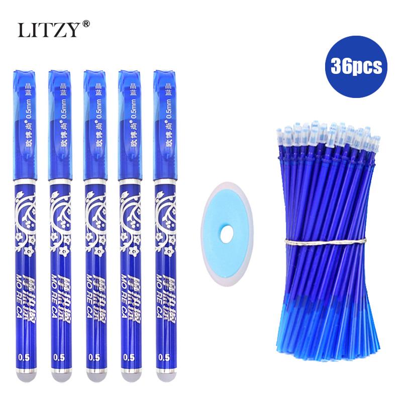 Cheap 36pcs Erasable Pen Refill 0.5mm Blue/Black Magic Ink Gel Pen ...
