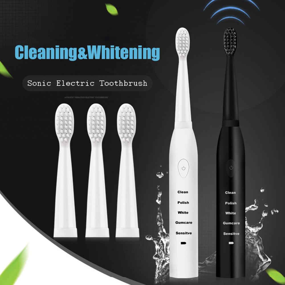 Buy Sonic Rechargeable Electric Toothbrush Waterproof 5 Modes + 8 Brush ...