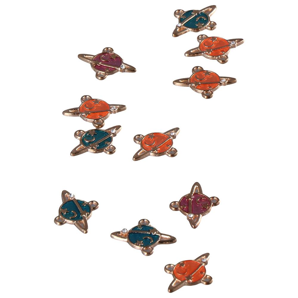 Kaufe multicolor Star Charms alloy and enamel Planet pendent Moon ...