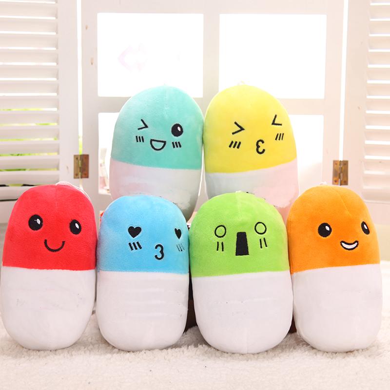 Buy Plush Stuffed Pill Shape Expressions Finger Puppets Pillows ...