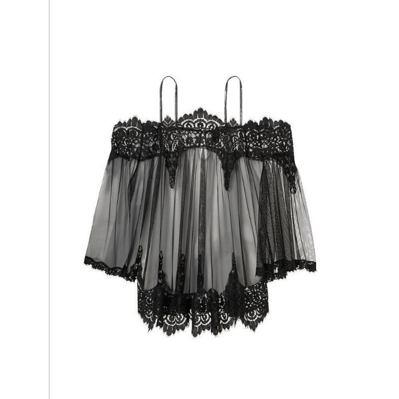Buy Flower Lace Sexy Women Lingerie Erotic Mini Dress See Through ...