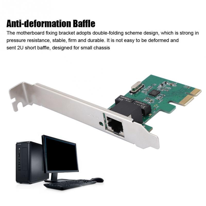 PCI-E Tek bağlantı noktalı Masaüstü Realtek RTL8111E Ağ Kartı 10/100 ...